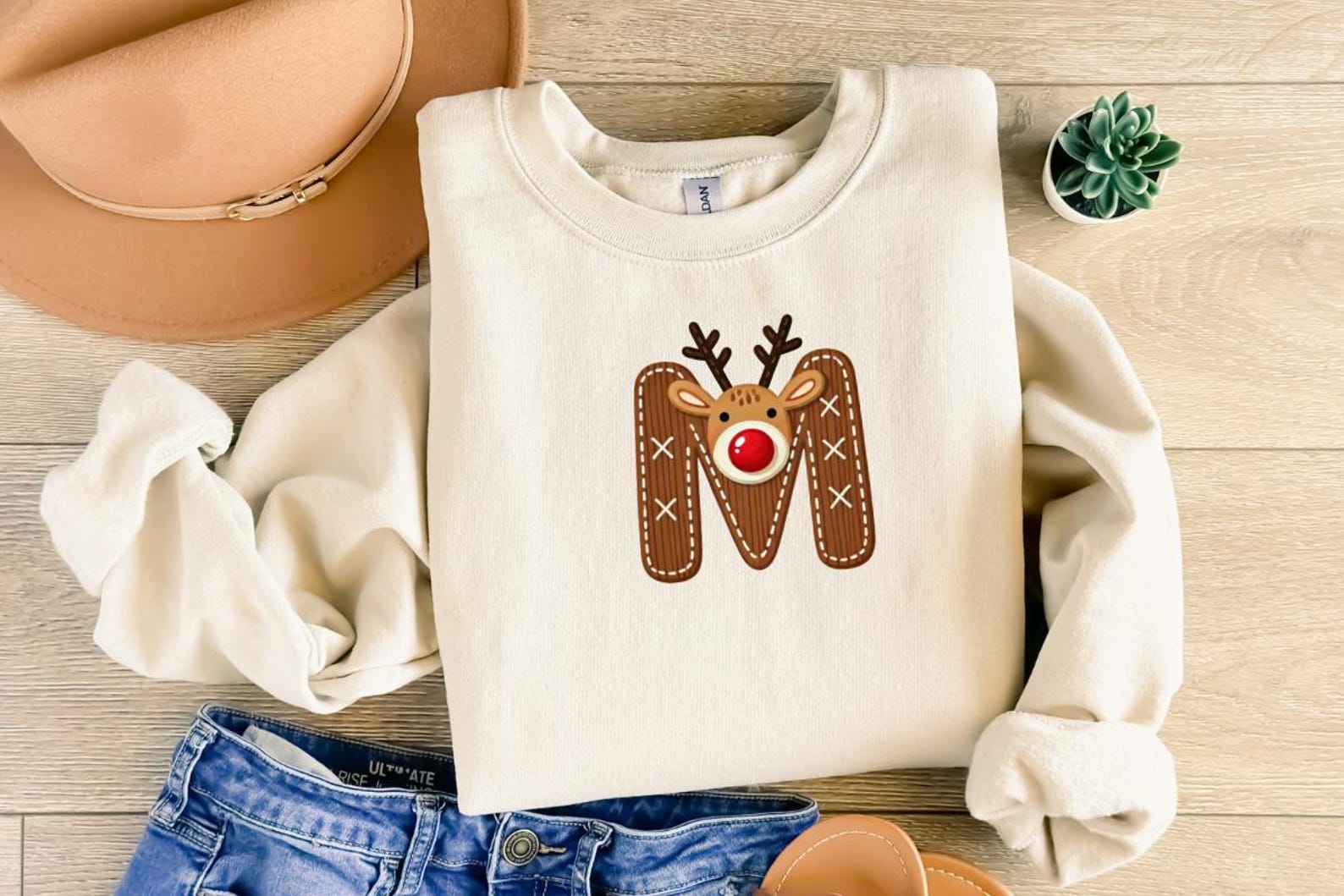 Christmas Alphabet, Christmas Reindeer Alphabet Clipart, Reindeer ...