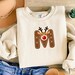 Christmas Reindeer Alphabet Clipart: Festive Letters & Numbers (PNG ...
