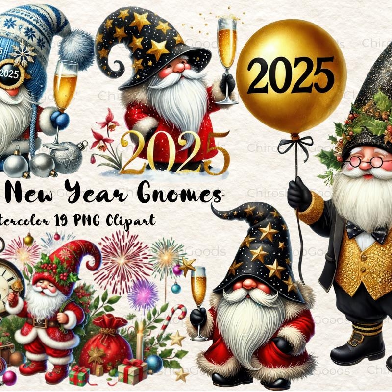 New Year Gnomes - Etsy