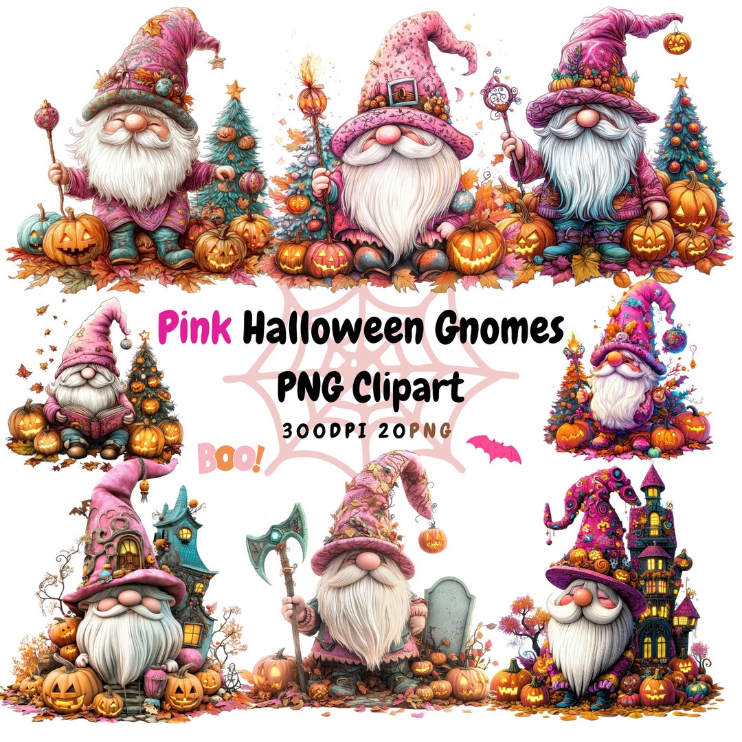 Halloween Gnomes Clipart Bundle, Gnome Clipart, Halloween Gnome,gnome ...