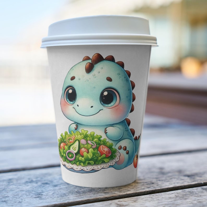 Cute Chef Dinosaur Clipart, Kitchen Theme, Kawaii Dino Cooking PNG ...