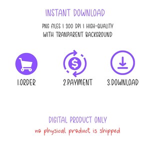 Birthday Unicorn Numbers Clipart Set, Kids Party Decorations Clipart ...