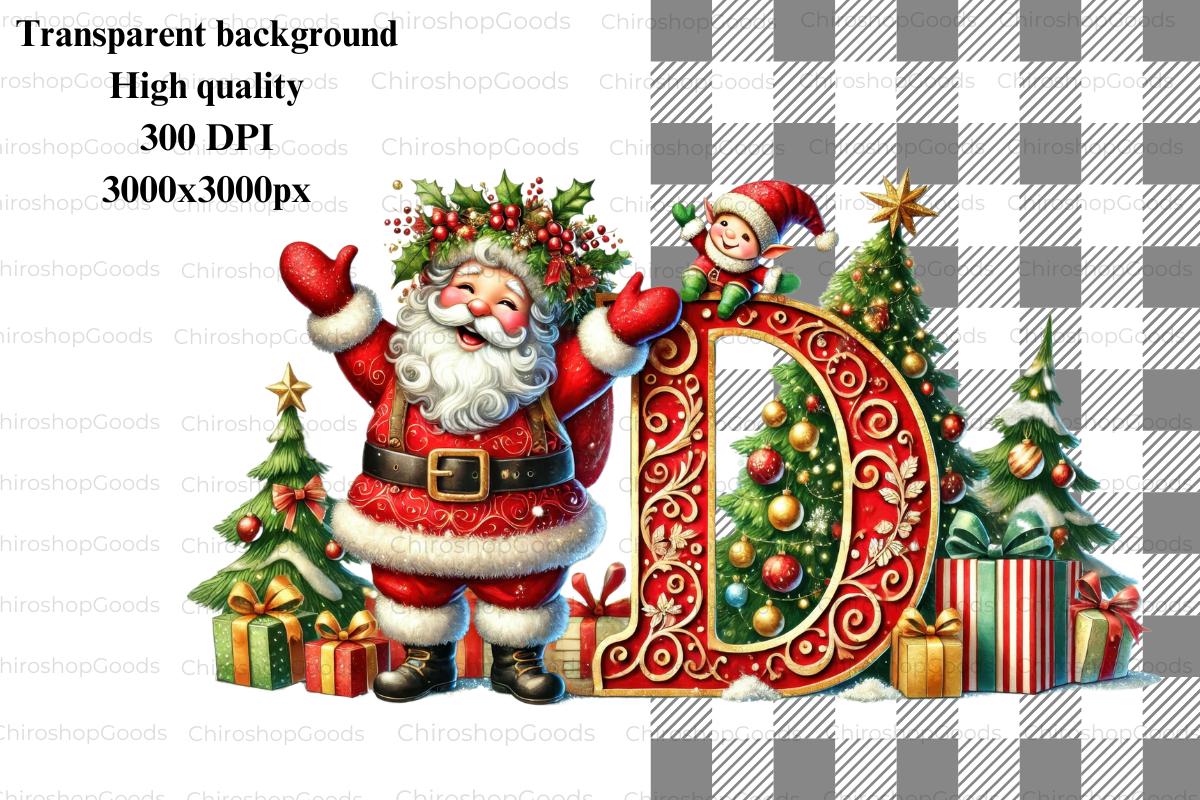 Christmas Alphabet A-Z, Letters, Christmas Alphabet, Santa Claus ...
