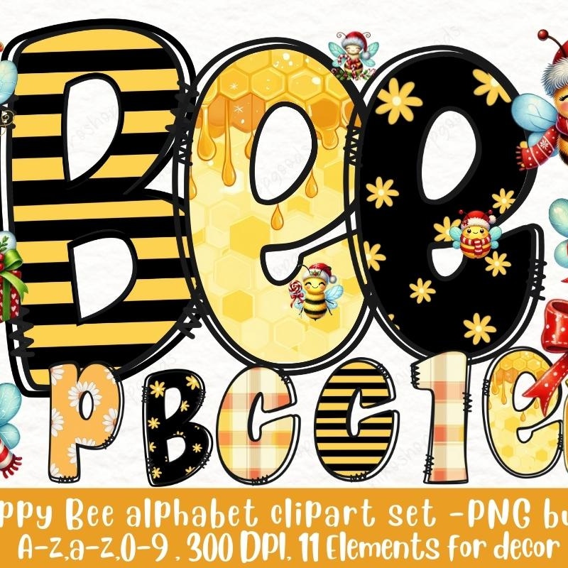 Honey Bee Alphabet - Etsy