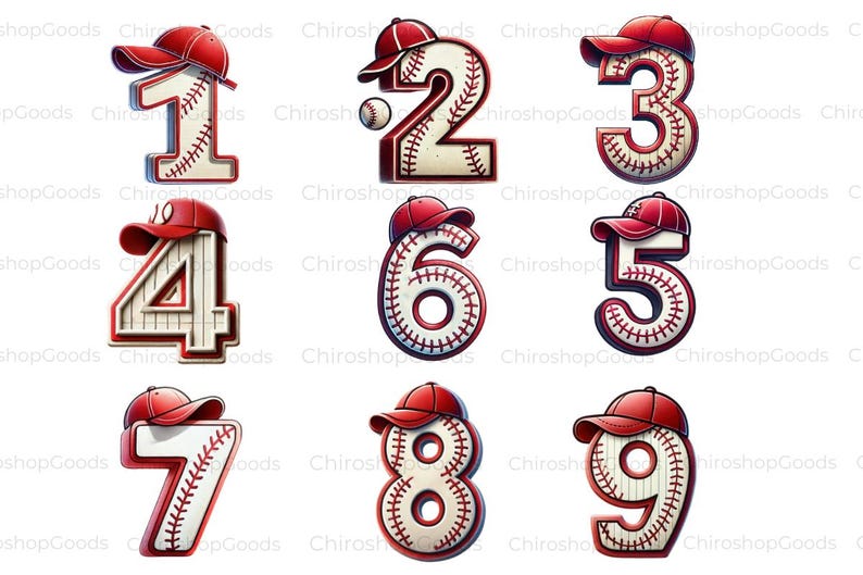 3D Baseball Alphabet Clipart: Watercolor Sports Letters (digital ...