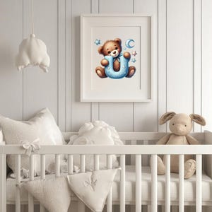 Adorable Teddy Bear Alphabet Clipart Set, Teddy Bear Alphabet, Baby ...