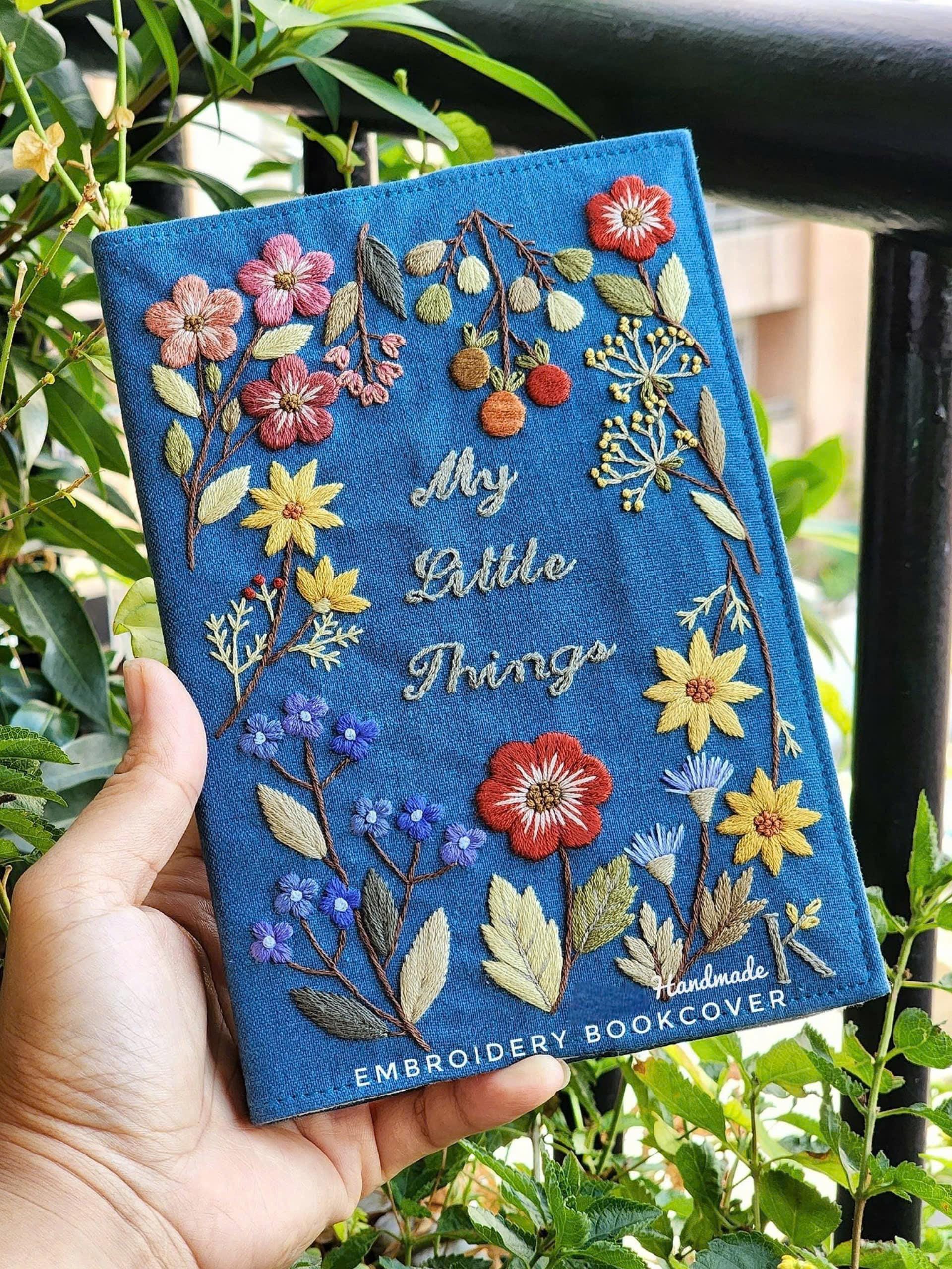 Beautiful Floral Embroidered Notebook. Meticulously Hand-embroidered ...