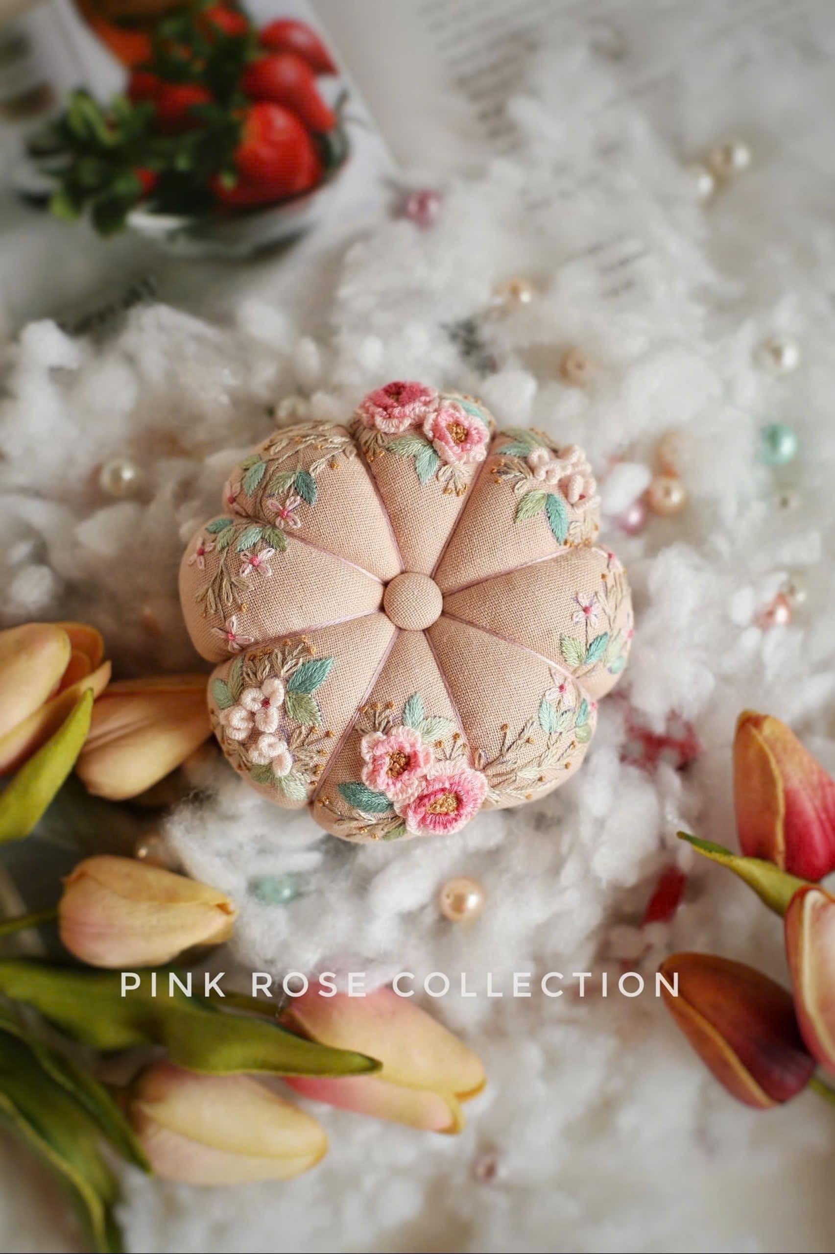 Unique Hand-embroidered Gift Set. Hand-embroidered Rose Accessory Gift ...