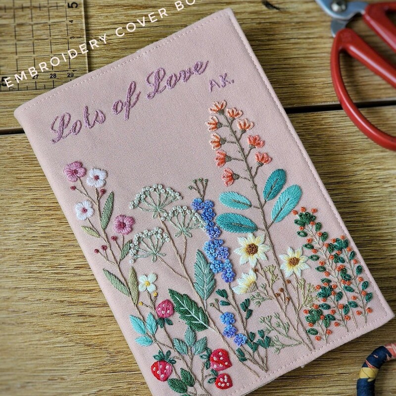 Embroidered Notebook - Etsy