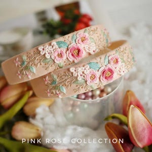 Unique Hand-embroidered Gift Set. Hand-embroidered Rose Accessory Gift ...