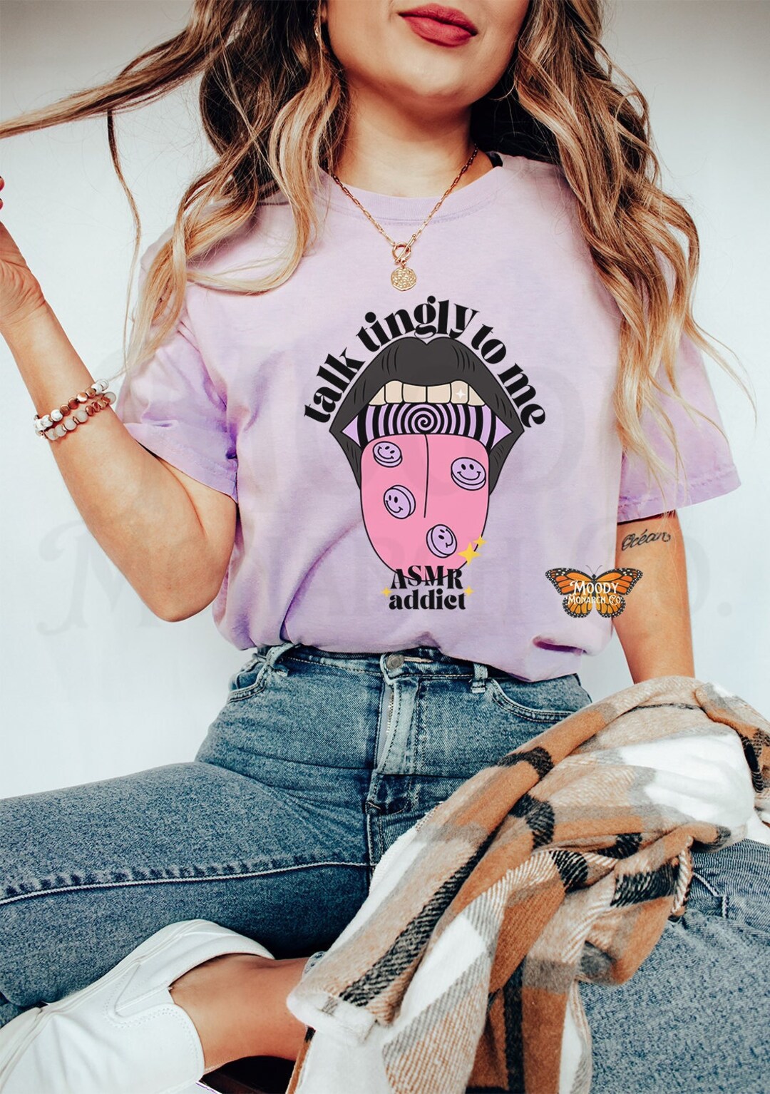 ASMR T-shirt, Talk Tingly to Me ASMR Shirt, Gift for ASMR Lover ...