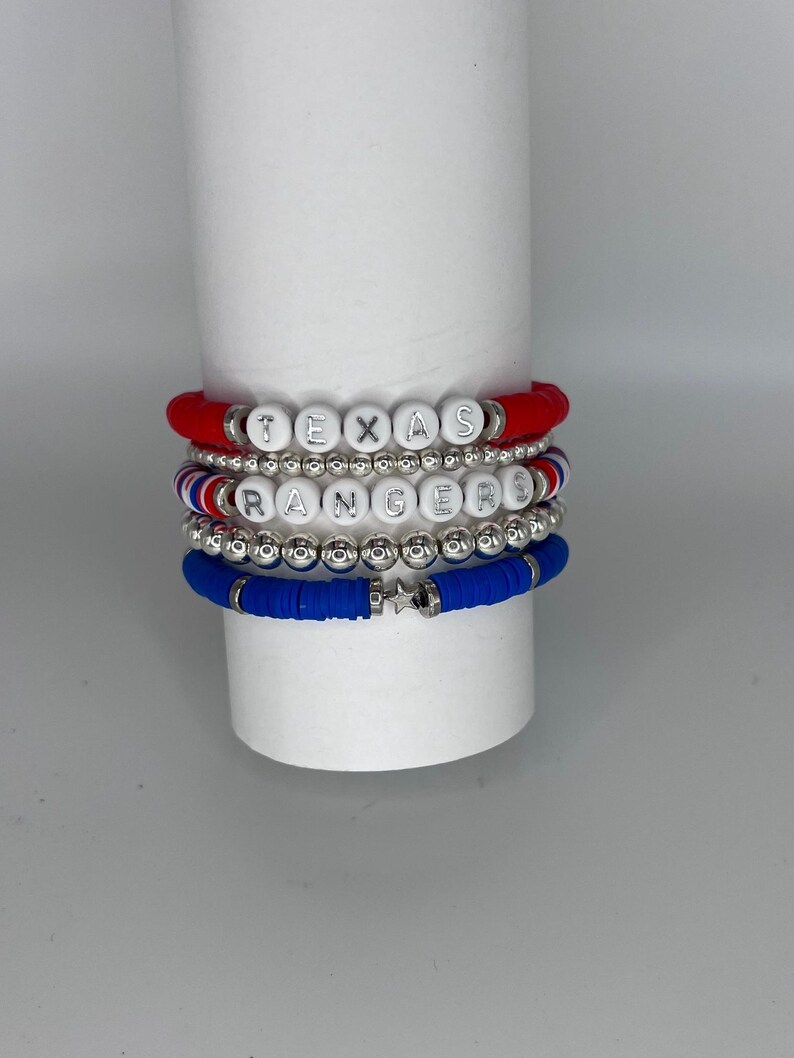 Texas Rangers Bracelets - Etsy