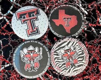TEXAS TECH Game Day Buttons | Gameday Pins | College Football ...