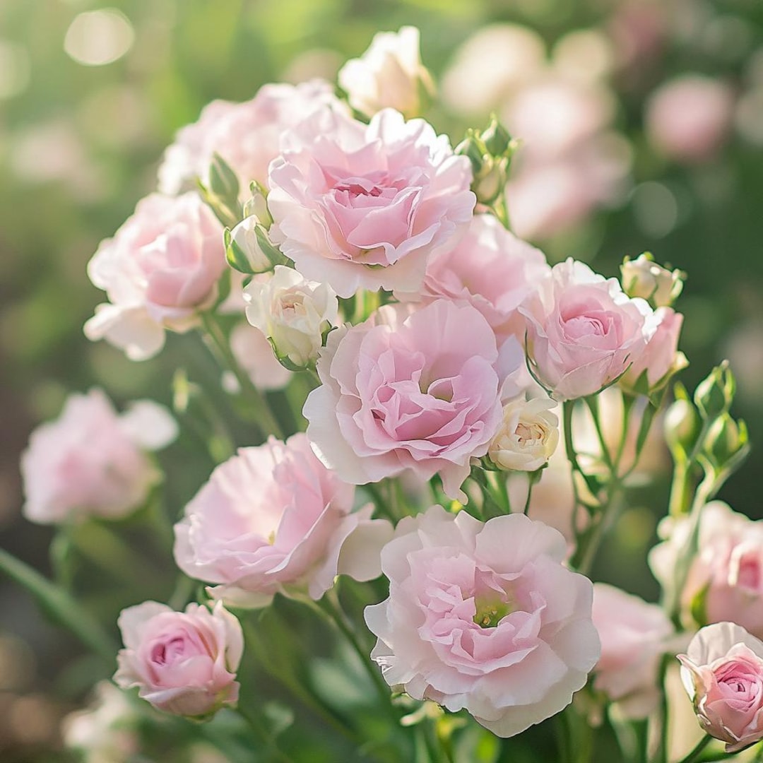 ESMIX MIX Eustoma Flower Seeds – Gorgeous, Hardy Lisianthus Blooms for ...