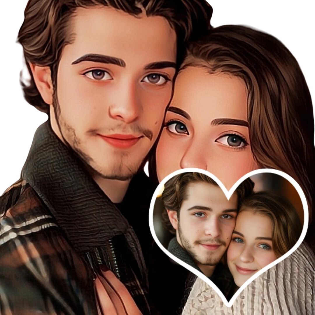 Digital Faceless Portrait From Your Photo | Personalized Family ...