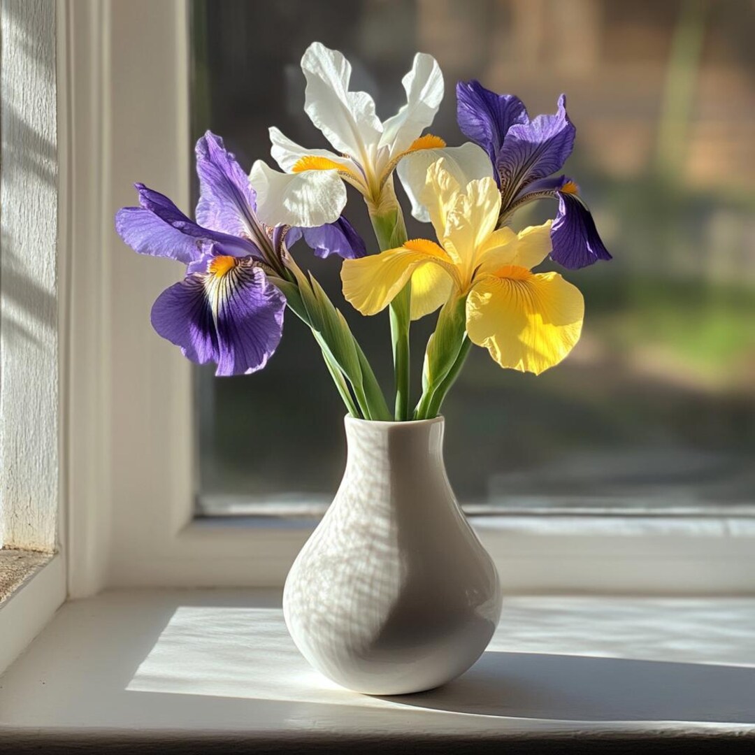 Mix Iris Flower Seeds – Heirloom Non-gmo, Colorful Perennial Blooms for Borders & Beds, Easy to ...