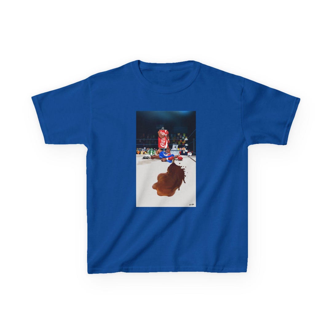 Kids Tshirt, Pepsi Can and Coke Can Boxing Tee, Boys Girls Funny ...
