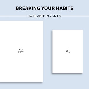 Break Bad Habits Printable Worksheet | Understand & Overcome Negative ...