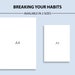 Break Bad Habits Printable Worksheet Understand & Overcome Negative ...