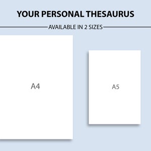 Personal Thesaurus Template: Printable Vocabulary Builder (digital ...
