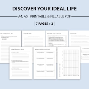 Printable Ideal Life Planning Worksheet - Realistic Guide to Planning ...