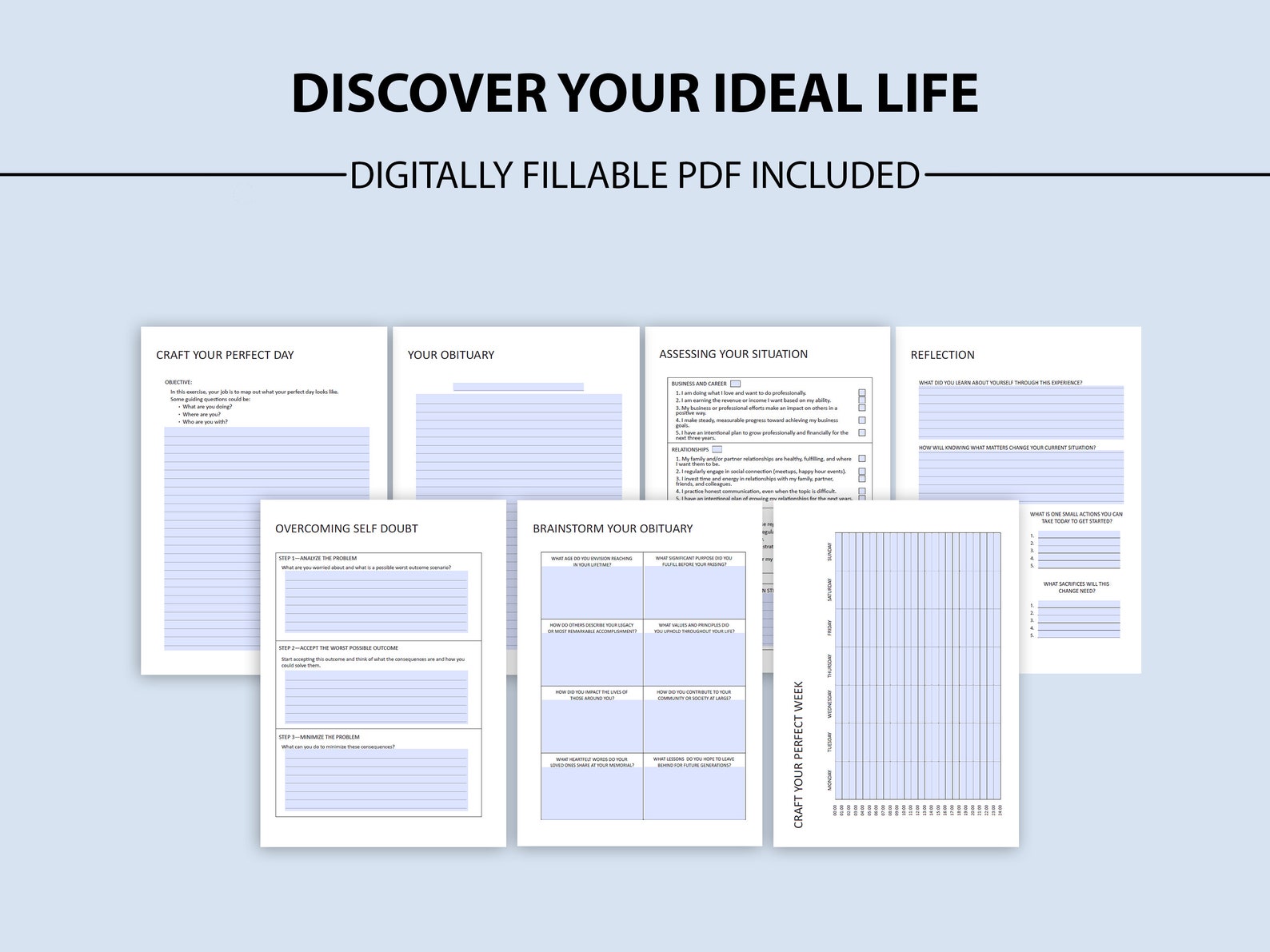 Printable Ideal Life Planning Worksheet - Realistic Guide to Planning ...