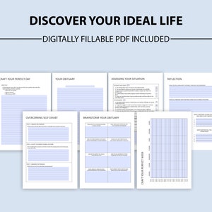 Ideal Life Planning Worksheet: Personal Growth Guide (printable ...