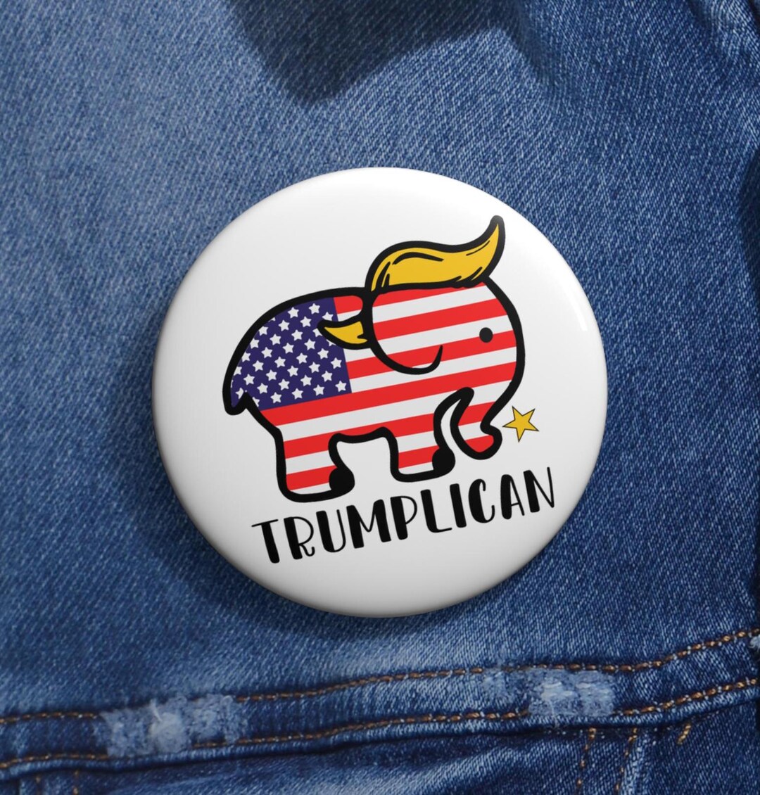 Trumplican Pin, Political Campaign Button, Presidential Election Pin ...