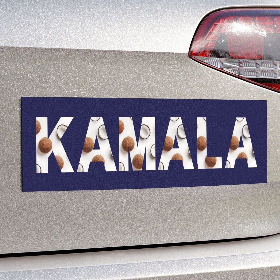 Kamala Harris Coconut Tree Bumper Sticker, Bumper Sticker, Election ...