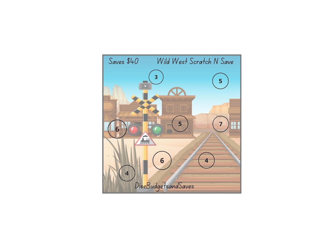 Wild West Scratch off Challenge - Etsy
