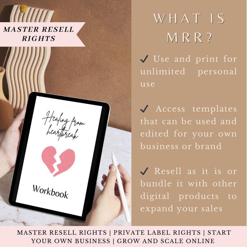 PLR Healing From Heartbreak Bundle, Canva Templates, Inspirational ...