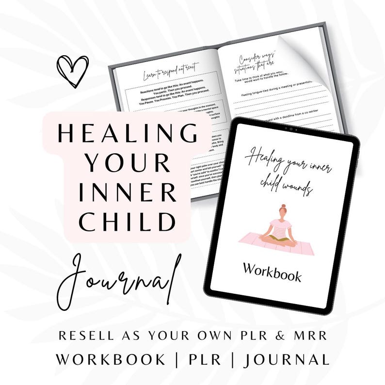 Healing Your Inner Child Journal, Editable Template, Mental Health ...
