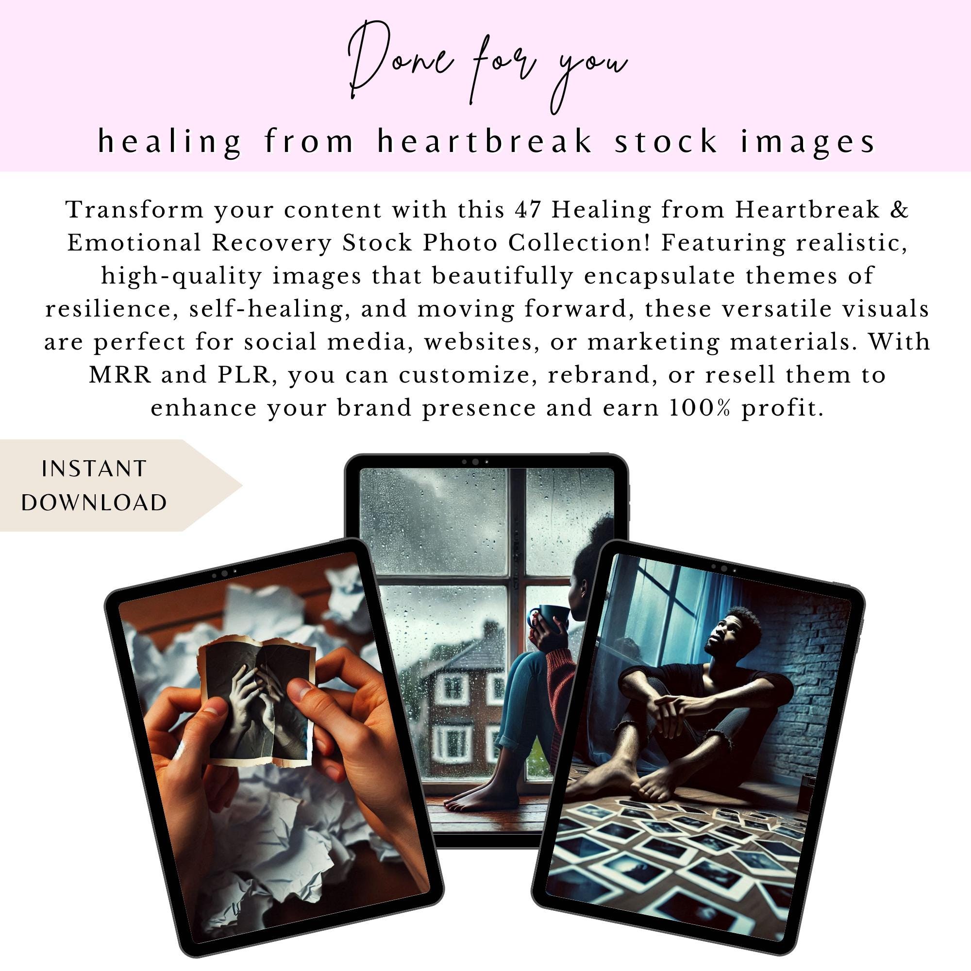 Healing From Heartbreak Stock Photos, Emotional Recovery Photos AI, MRR ...