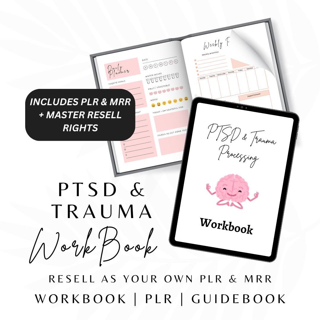 PTSD & Trauma Processing Workbook, Editable Template, Commercial Use ...