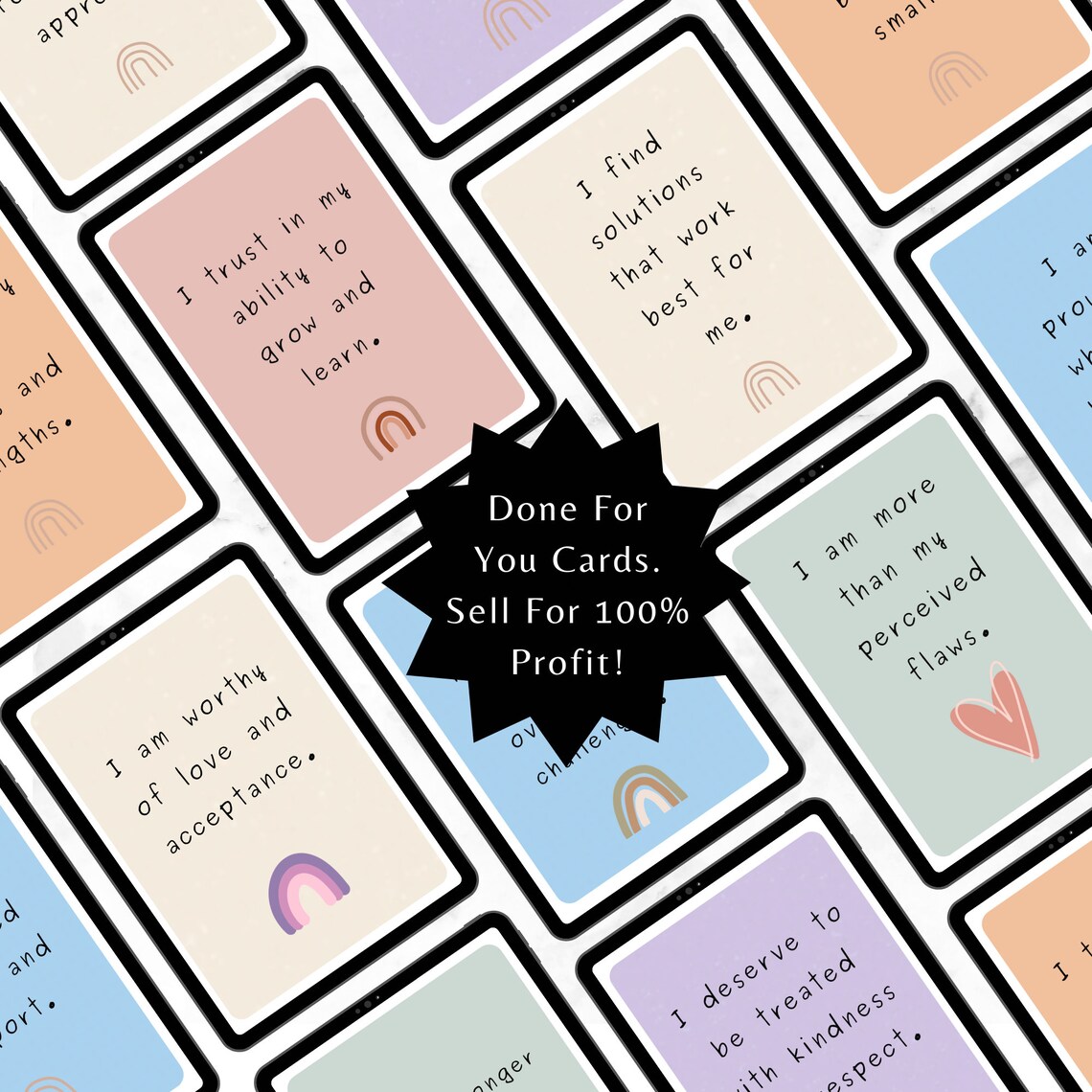 Rejection Sensitivity Dysphoria (RSD) Affirmation Cards, RSD PLR Re ...