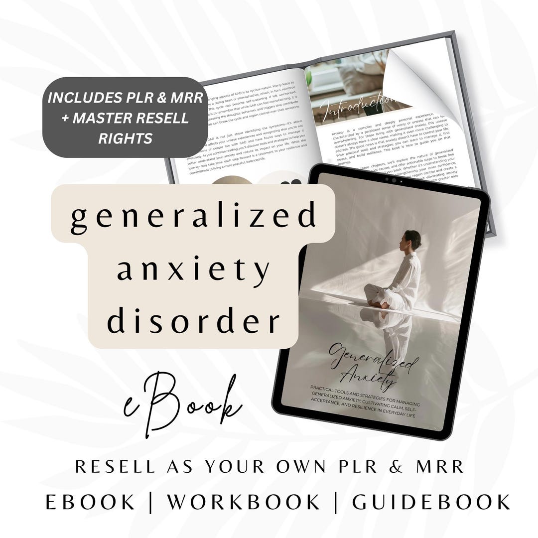 Generalized Anxiety Disorder Ebook | Canva Template | Master Resell ...