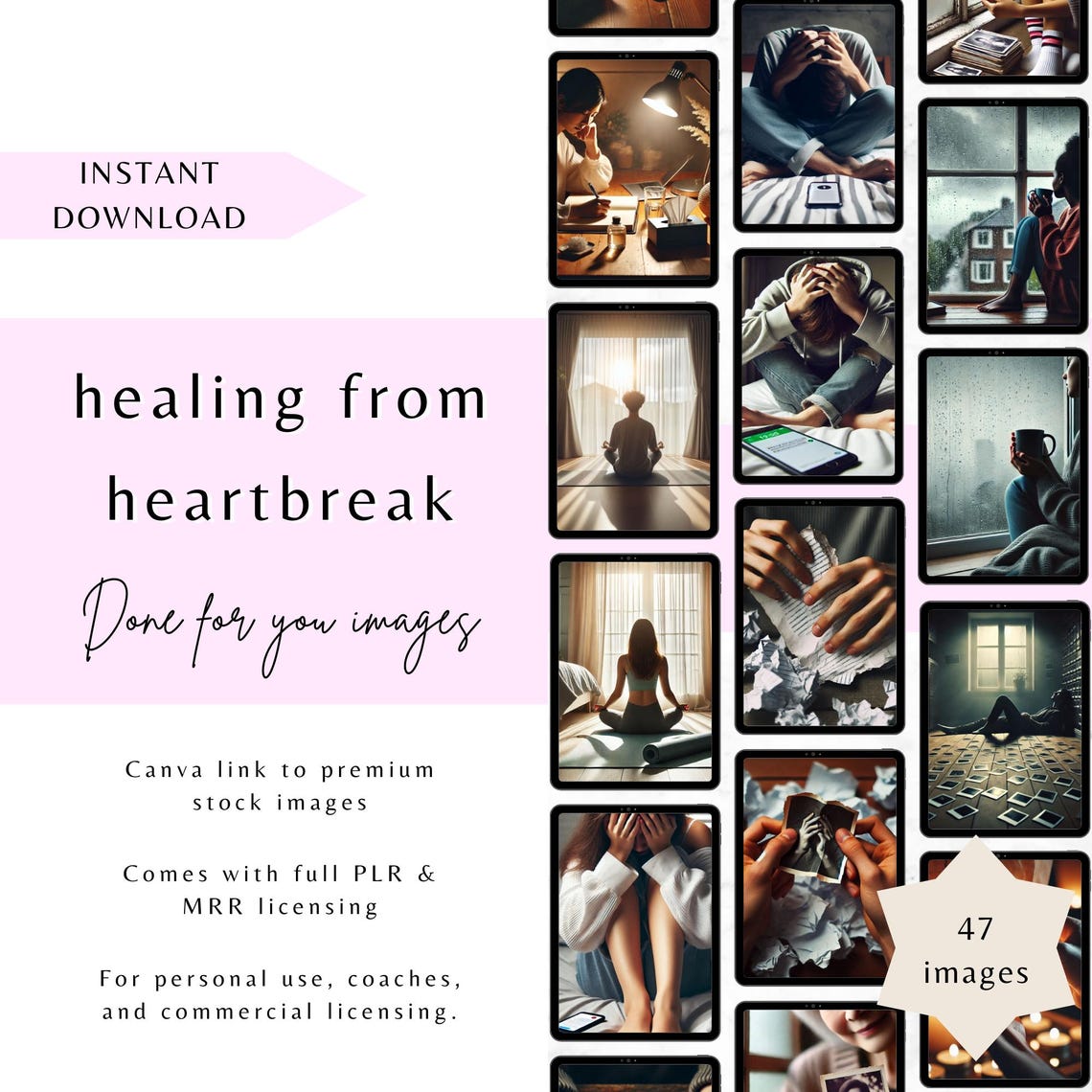Healing From Heartbreak Stock Photos, Emotional Recovery Photos AI, MRR ...