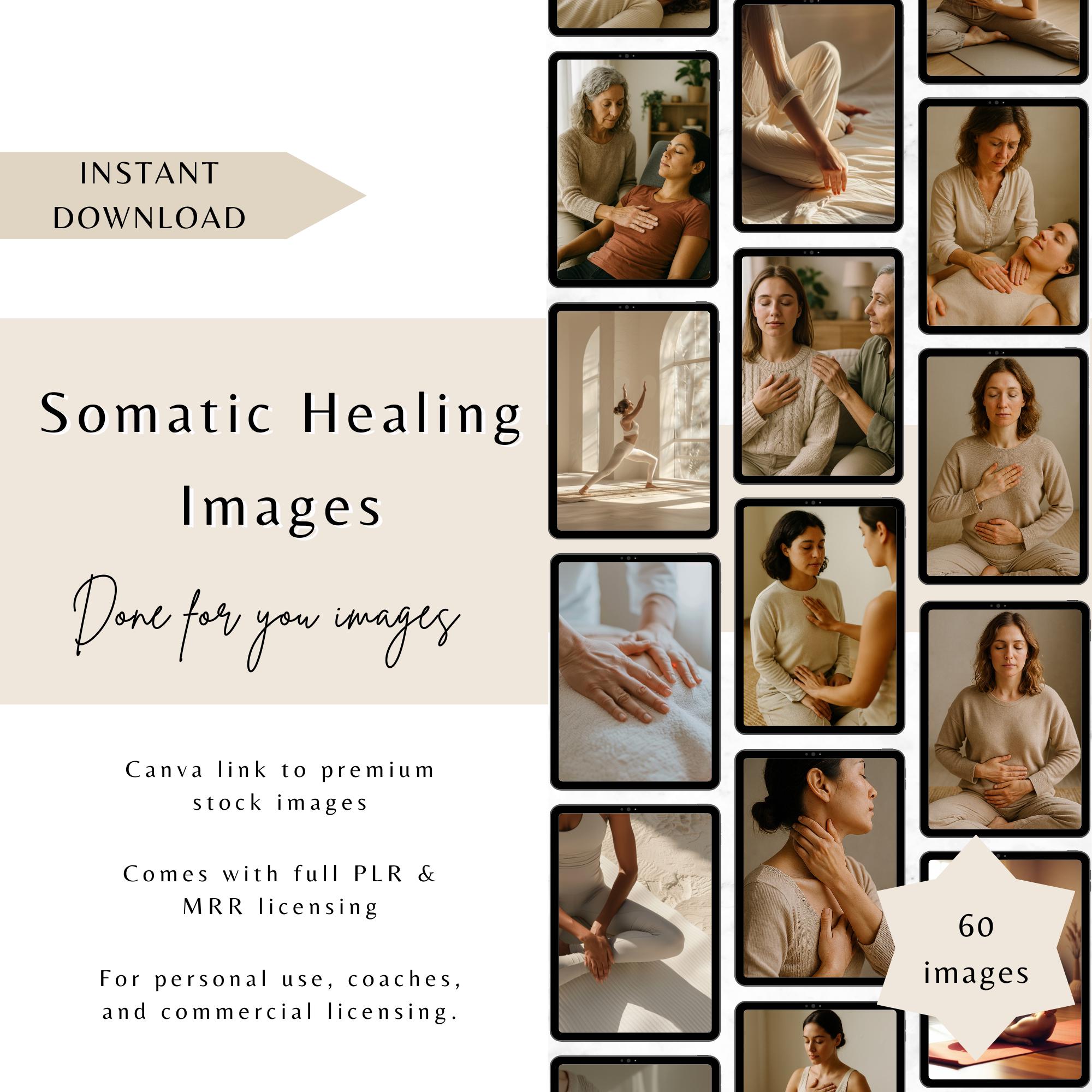 Somatic Healing Stock Photos: Trauma Therapy Visuals (PLR MRR) - Etsy