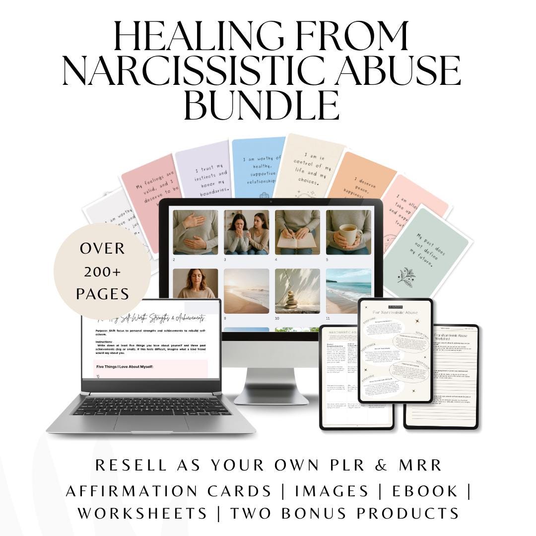 Healing From Narcissistic Abuse Bundle | 200+ Pages Journal, Worksheets ...