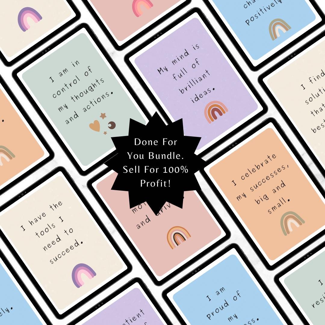 ADHD & RSD Bundle, Canva Template, Attention Deficit, Resell Rights ...