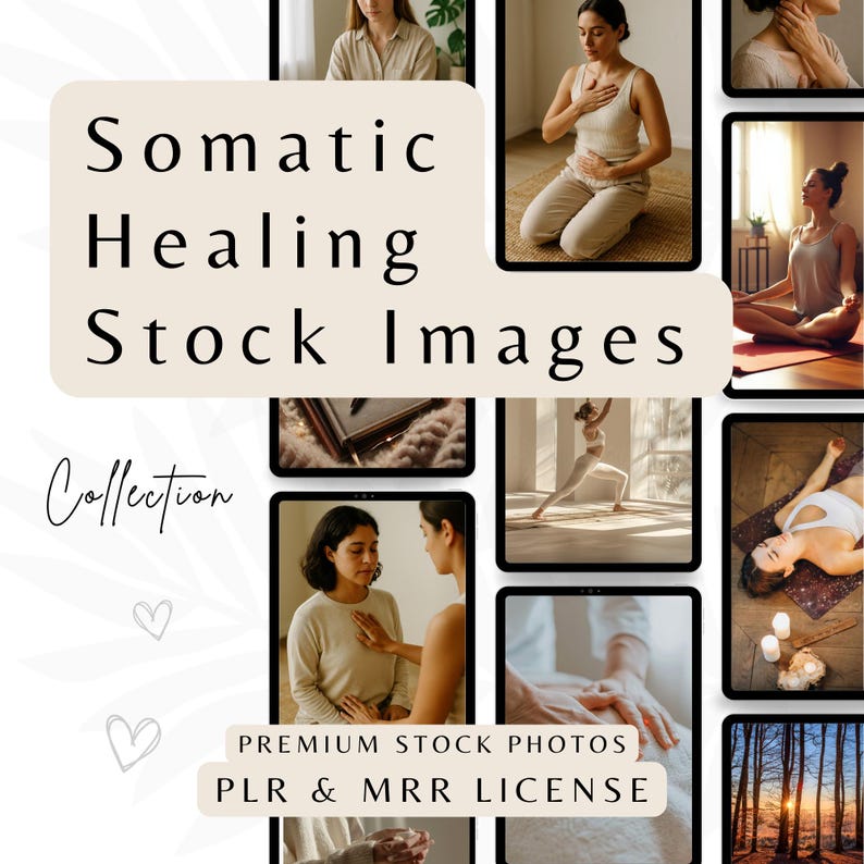 Somatic Healing Stock Photos: Trauma Therapy Visuals (PLR MRR) - Etsy