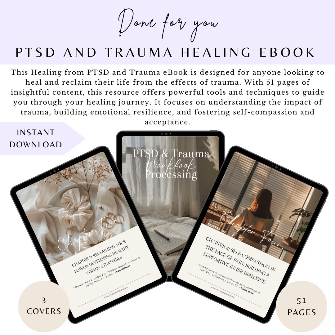 PTSD and Trauma Processing Ebook | Canva Template | Master Resell ...