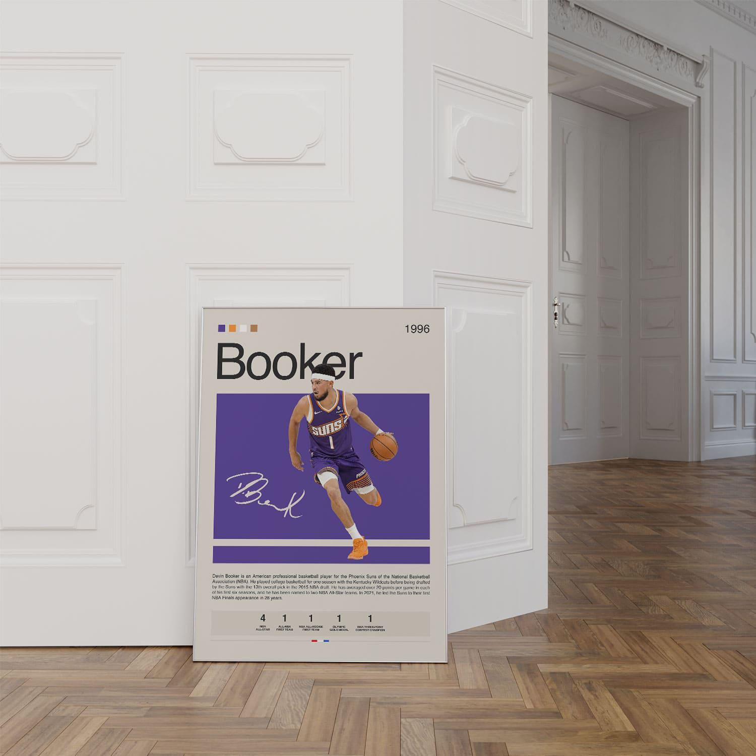 Devin Booker Poster, Phoenix Suns Poster, NBA Poster, Sports Poster ...