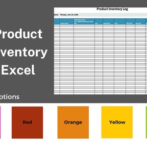 Product Inventory Management Form, Inventory Sheet, Small Business ...