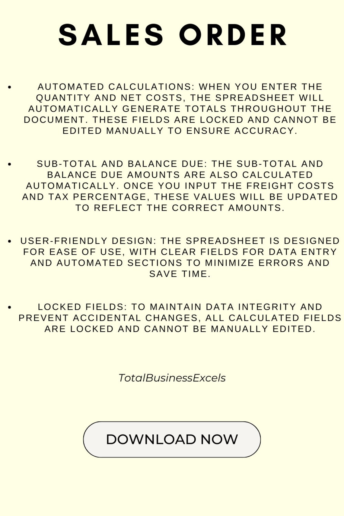Sales Order Template. Order Form. Sales Order Template. Small Business ...