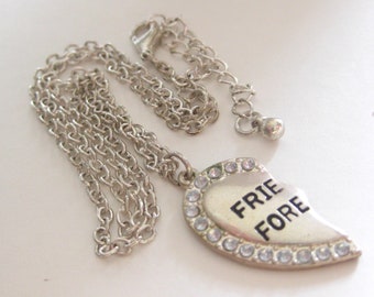 Half heart necklace | Etsy