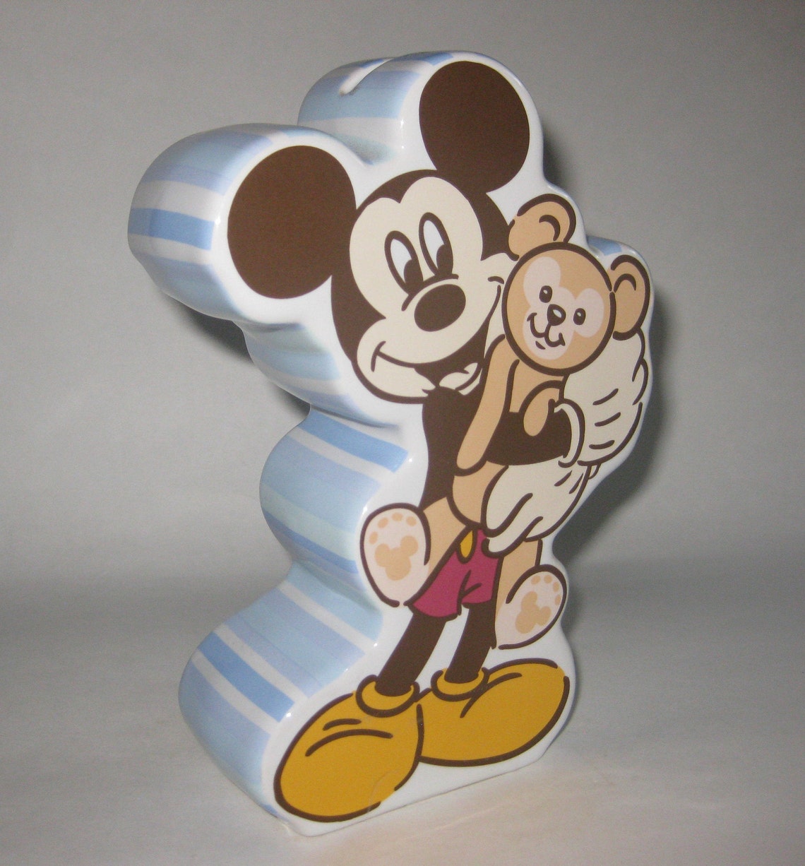 Mickey Mouse Disney Bank Coin Ceramic Vintage - Etsy