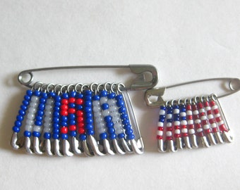 American Flag Safety Pin - Etsy