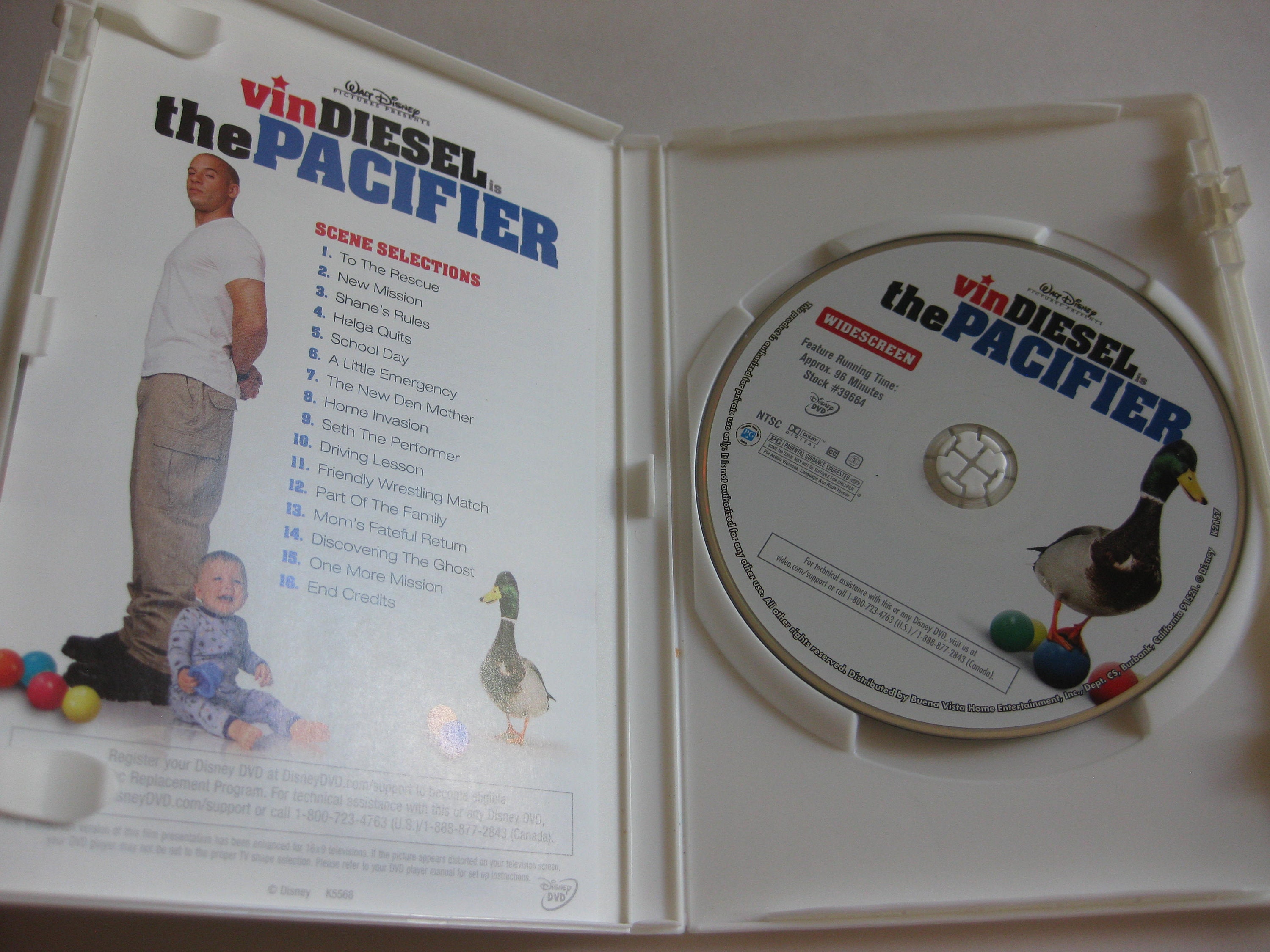 The Pacifier 2005 Dvd Widescreen