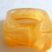 Lucite Bubble Ring Yellow Translucent Size 7 1/2 Vintage - Etsy